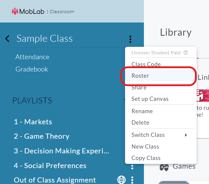 Invite Students to Your Class – MobLab - Support