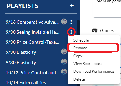 Playlists – MobLab - Support