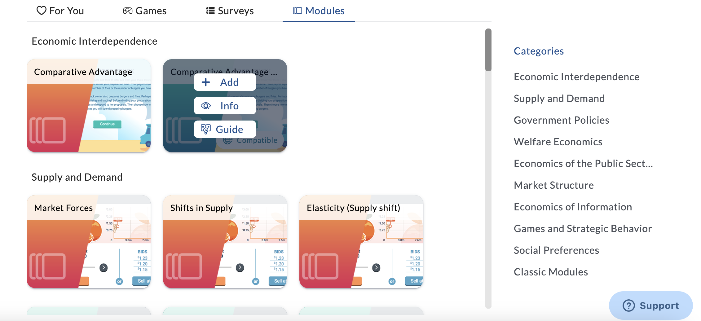 Using Modules – MobLab - Support