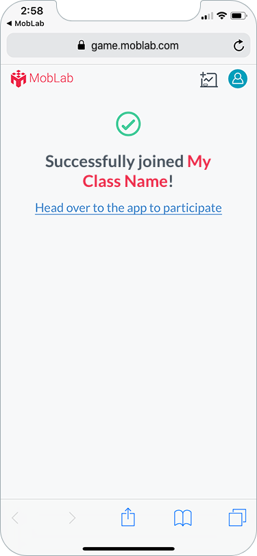 Joining a Class – MobLab - Support